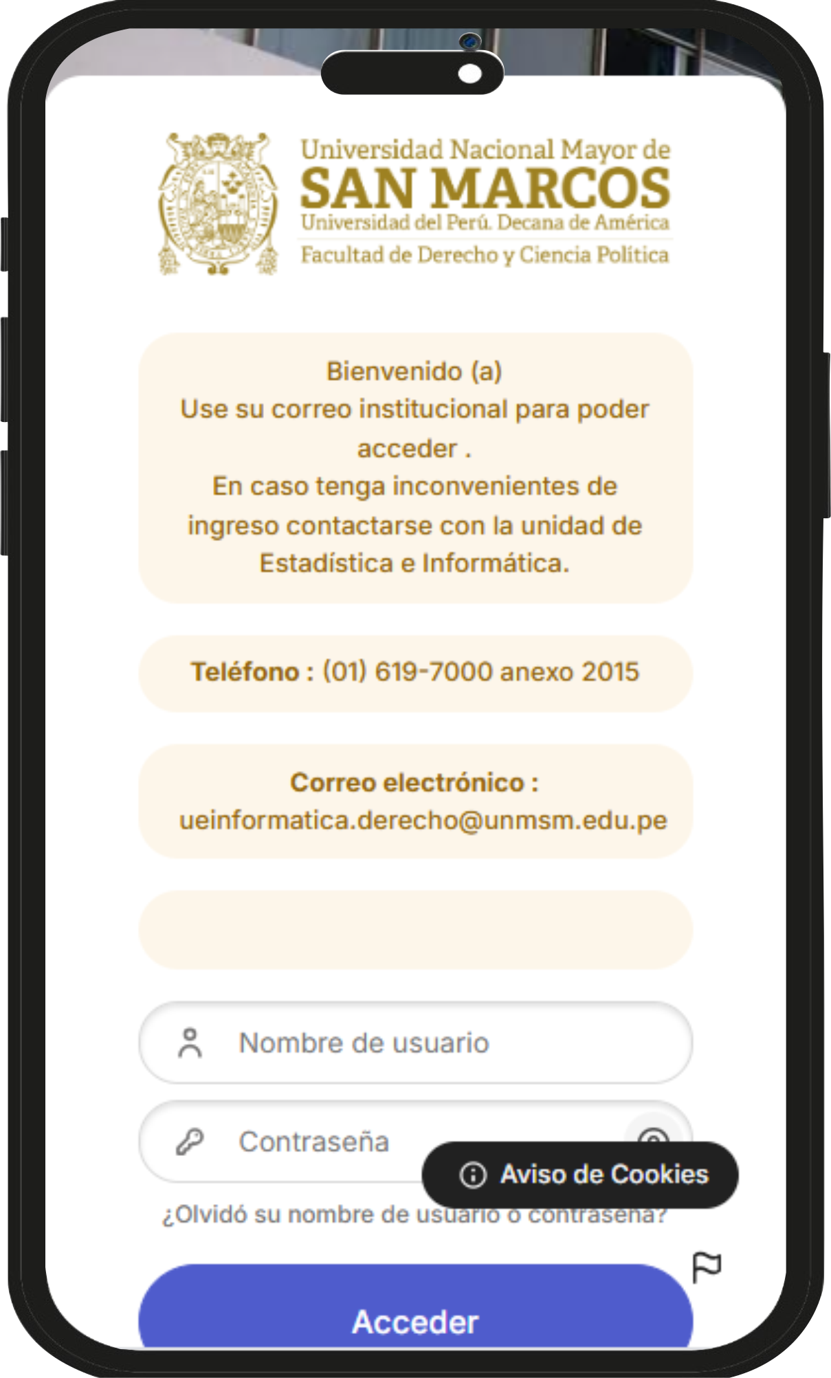 Unidad de Posgrado de Derecho y Ciencia Política UNMSM